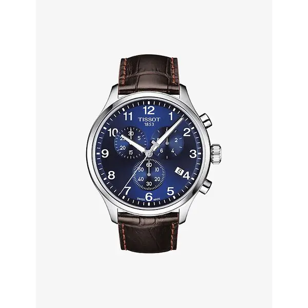 TISSOT Chrono Xl Classic Stainless Steel And Leather Quartz Watch - Blue