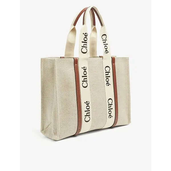 Chloé Large Canvas And Leather Tote Bag