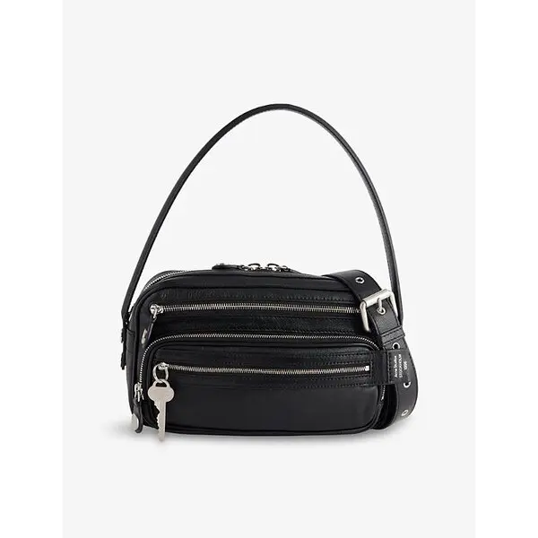 Acne Studios Leather Shoulder Bag - Black