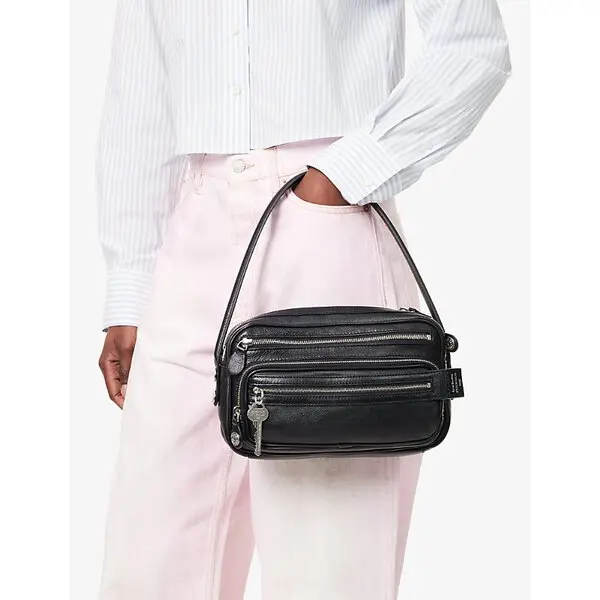 Acne Studios Leather Shoulder Bag - Black