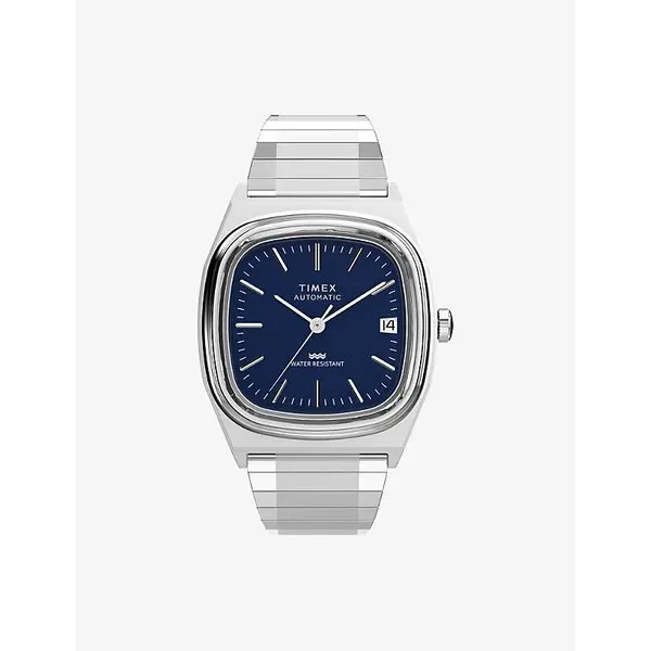 TIMEX 1983 E-line 34mm Automatic Stainless-steel Watch - Blue