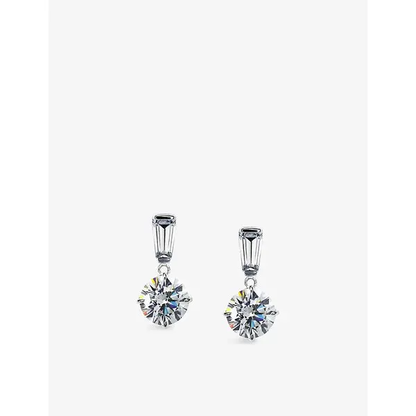 CARAT* LONDON Athena Drop Earrings - Silver