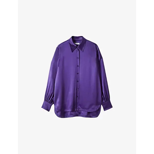 JOSEPH Long-sleeved Satin Blouse