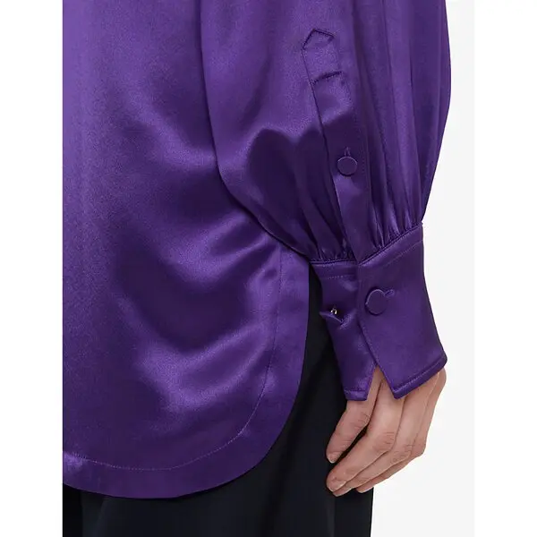 JOSEPH Long-sleeved Satin Blouse