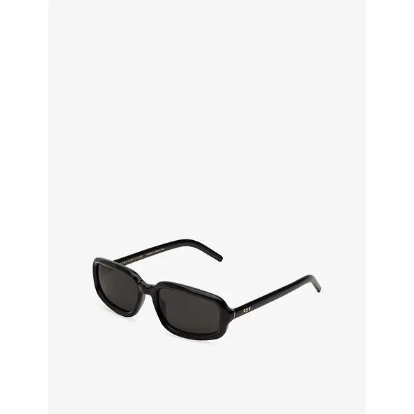 RETROSUPERFUTURE Rectangular-frame Acetate Sunglasses - Black