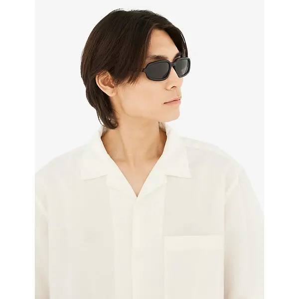 RETROSUPERFUTURE Rectangular-frame Acetate Sunglasses - Black