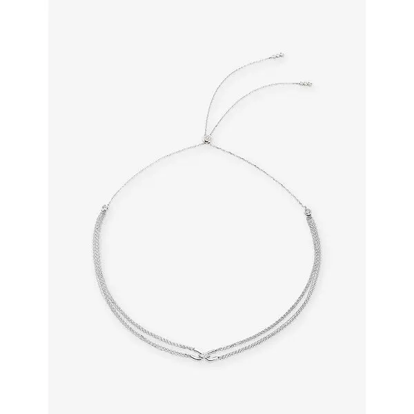 CARAT* LONDON Cyndi Sterling & Zirconia Necklace - Silver