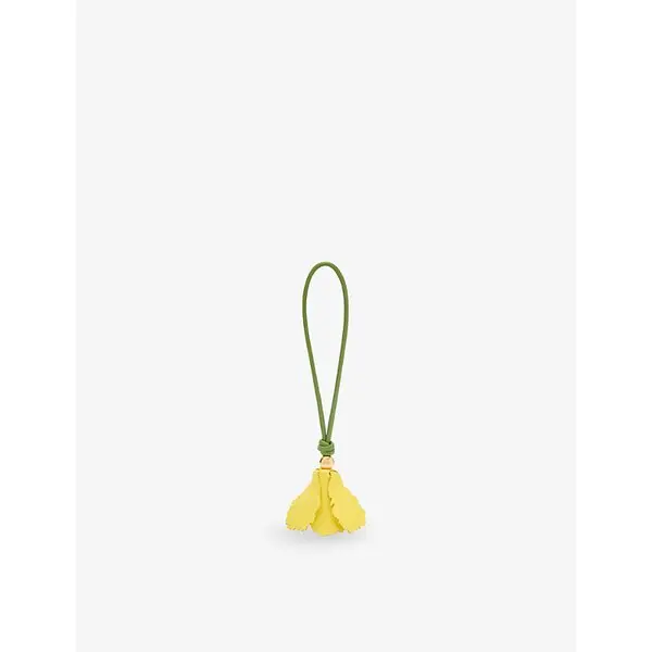Loewe Leather Bag Charm - Yellow