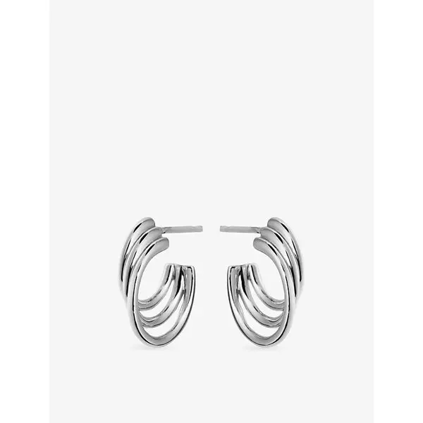 SHAUN LEANE Bound Sterling- Hoop Earrings - Silver