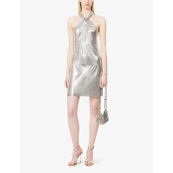 Rabanne Mesh Mini Skirt