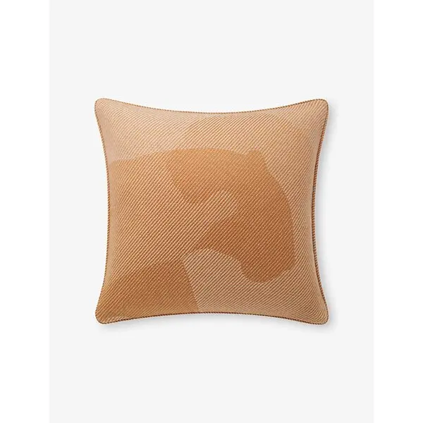 Cartier Panthère De Wool And Cashmere-blend Cushion 50cm X 50cm - Ochre