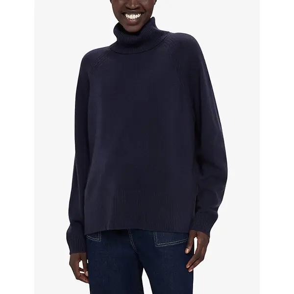 Whistles Relaxed-fit Cashmere Jumper - Navy