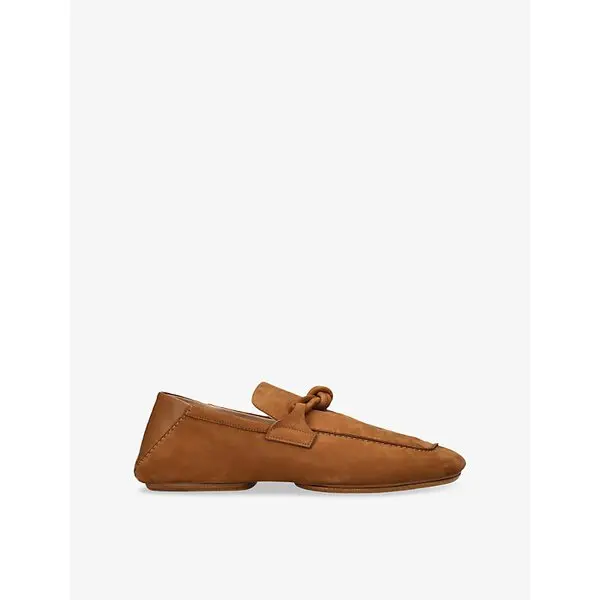 Bottega Veneta Nubuck Leather Loafers