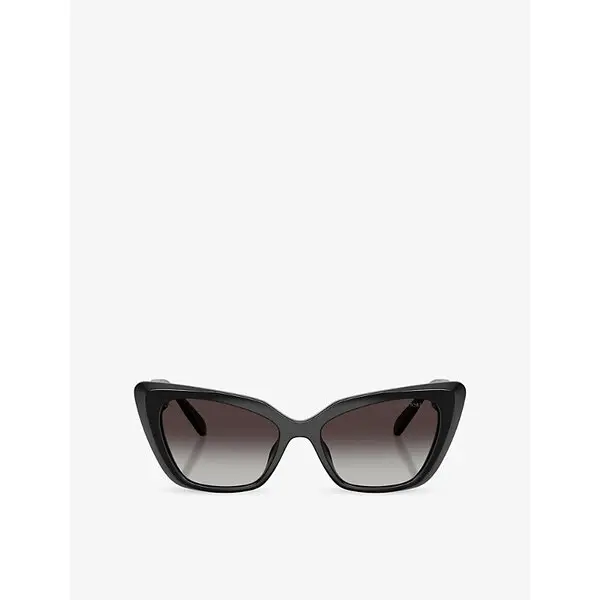 SWAROVSKI Sk6047 Cat-eye Sunglasses - Black