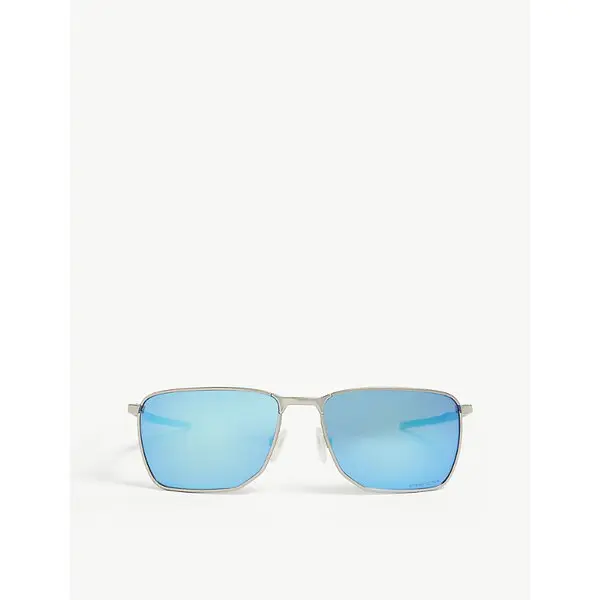 Oakley Ejector Metal Rectangular-frame Sunglasses - Silver
