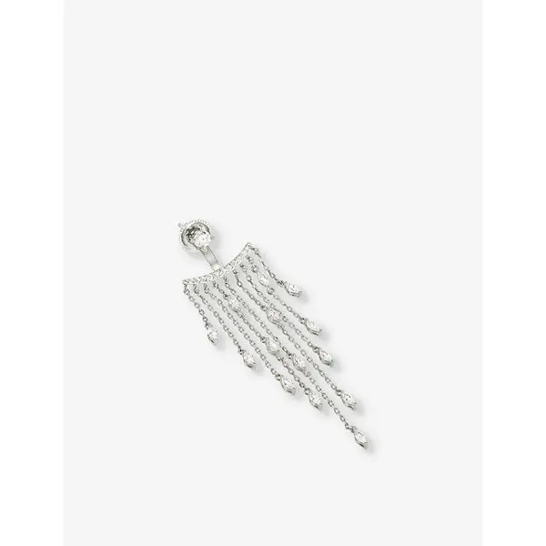 CARAT* LONDON Sterling And Cubic Zirconia Single Earring - Silver