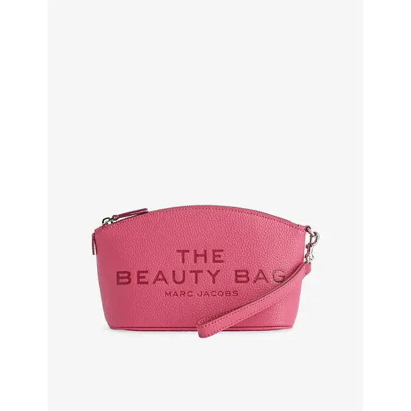 Marc Jacobs Beauty Bag Leather Pouch - Raspberry Pink