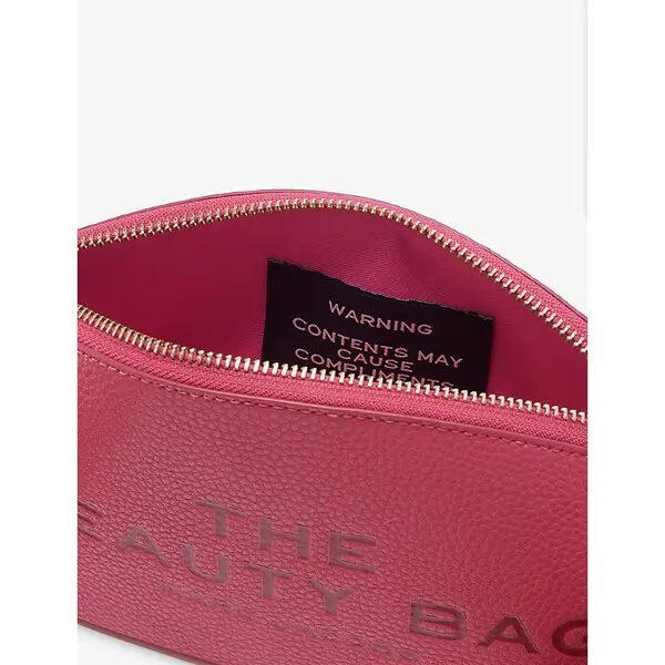 Marc Jacobs Beauty Bag Leather Pouch - Raspberry Pink