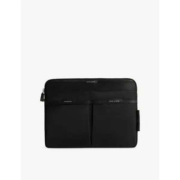 ANYA HINDMARCH Woven Laptop Case - Black