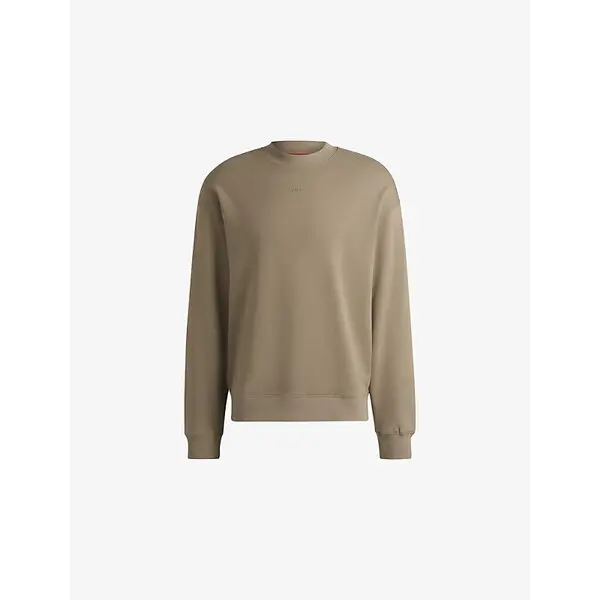 Hugo Cotton-jersey Sweatshirt With Branded Detail