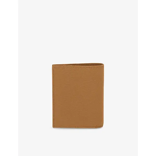 Prada Branded Leather Wallet - Brown