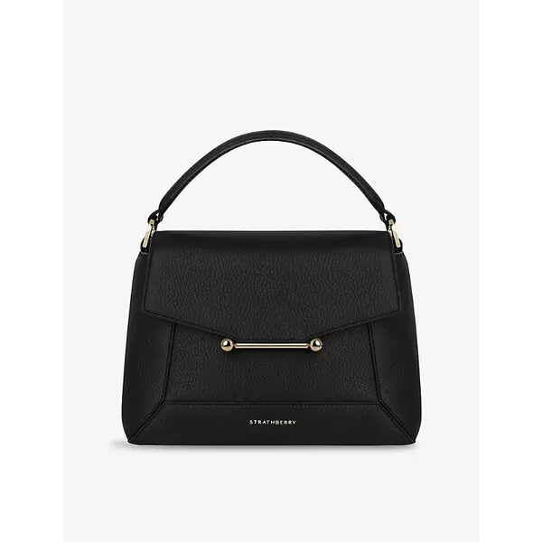 Strathberry Mosaic Leather Top-handle Bag - Black
