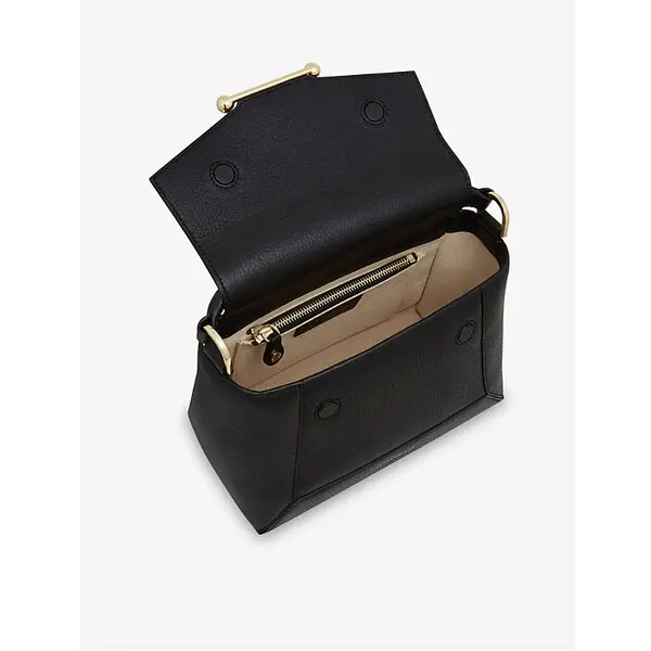Strathberry Mosaic Leather Top-handle Bag - Black