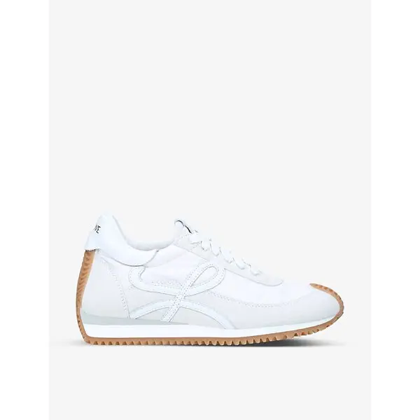 Loewe Flow Runner Monogram Leather And Shell Trainers - White/oth
