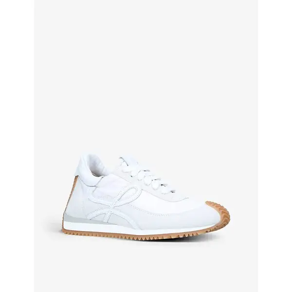 Loewe Flow Runner Monogram Leather And Shell Trainers - White/oth