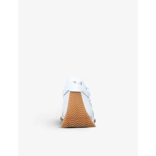 Loewe Flow Runner Monogram Leather And Shell Trainers - White/oth
