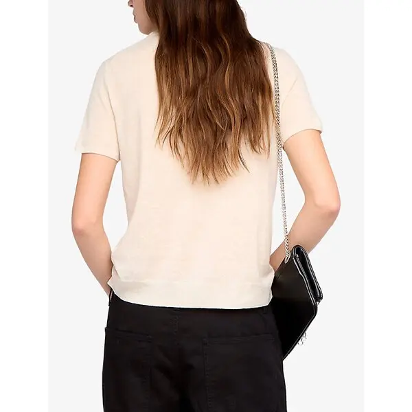Zadig&Voltaire Idal Rhinestone-logo Cashmere Jumper