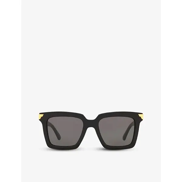 Bottega Veneta Bv1005s Square-framed Sunglasses - Black