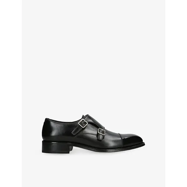 TOM FORD Claydon Double Monk Strap Leather Shoes