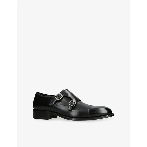 TOM FORD Claydon Double Monk Strap Leather Shoes