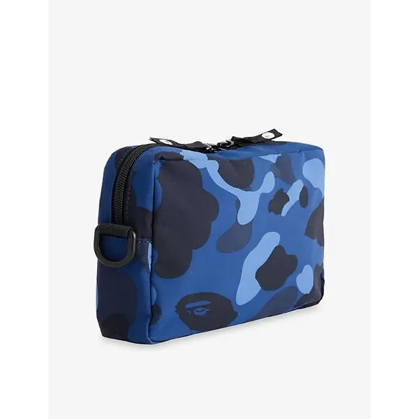A BATHING APE Camo Mini Woven Shoulder Bag