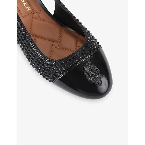 Kurt Geiger Sloane Leather Block-heel Slingback Courts