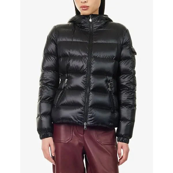Moncler Glesse Short Hooded Puffer Jacket - Black