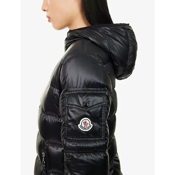 Moncler Glesse Short Hooded Puffer Jacket - Black