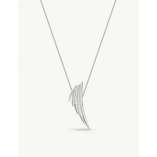 SHAUN LEANE Quill Sterling Drop Necklace - Silver