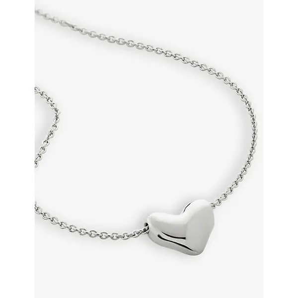 Monica Vinader Heart-charm Sterling Pendant Necklace