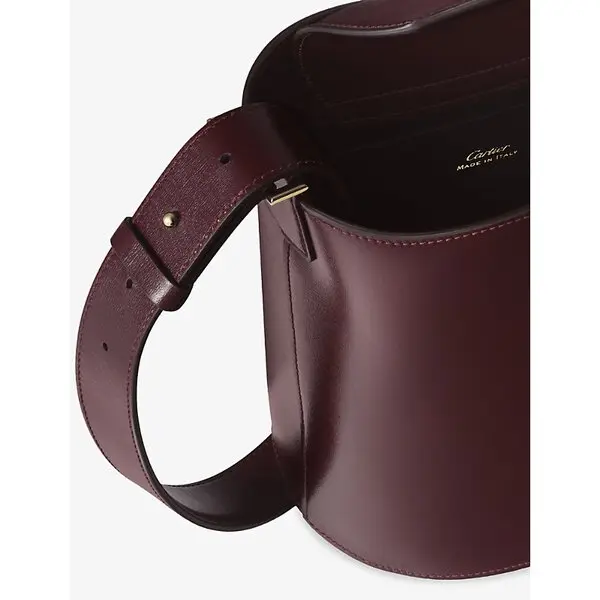 Cartier Panthère De Mini Leather Bucket Bag - Grape