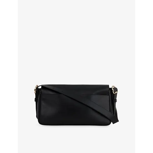 Sandro Le Mambo Leather Shoulder Bag - Black