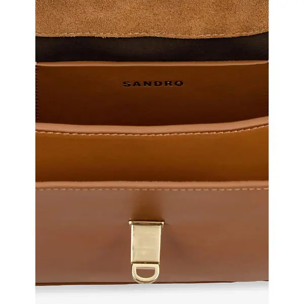 Sandro Le Mambo Leather Shoulder Bag