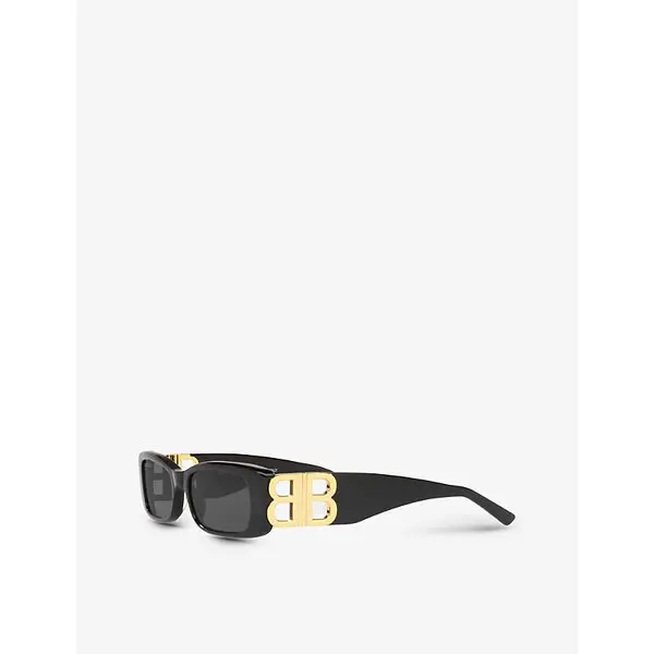 Balenciaga Bb0096s Square-frame Sunglasses - Black