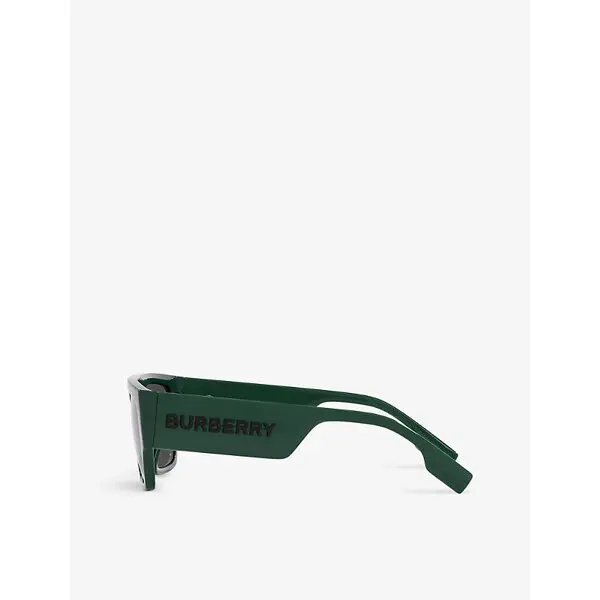 Burberry Micah Tinted-lens Square-frame Sunglasses - Green