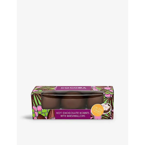 COCOBA Salted Caramel And Marshmallow Hot Chocolate Bombes Pack Of Three 150g - One-color