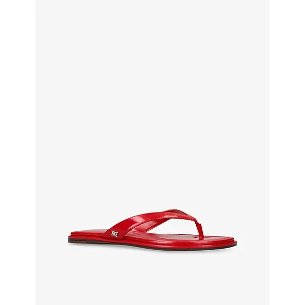 Sam Edelman Remi Flat Sandals - Red