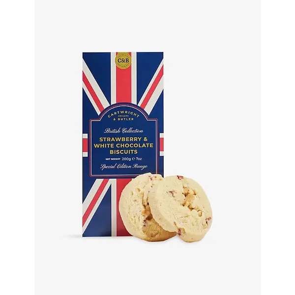 CARTWRIGHT & BUTLER Strawberry And White Chocolate Biscuits 200g - One-color