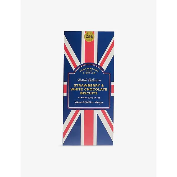 CARTWRIGHT & BUTLER Strawberry And White Chocolate Biscuits 200g