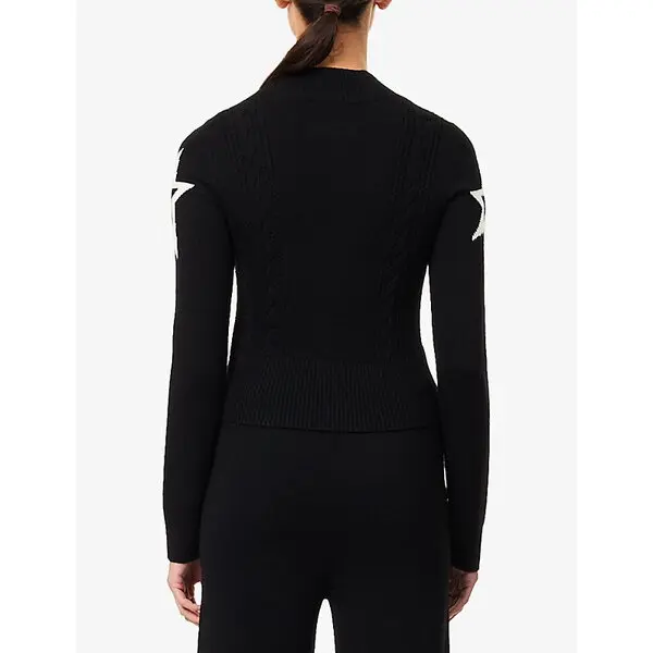 Perfect Moment Star-pattern Merino-wool Jumper